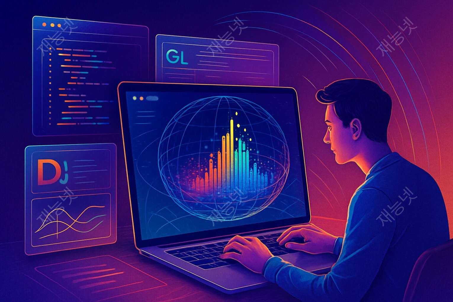 WebGL을 이용한 데이터 시각화: D3.js와 Three.js 연동 🚀
