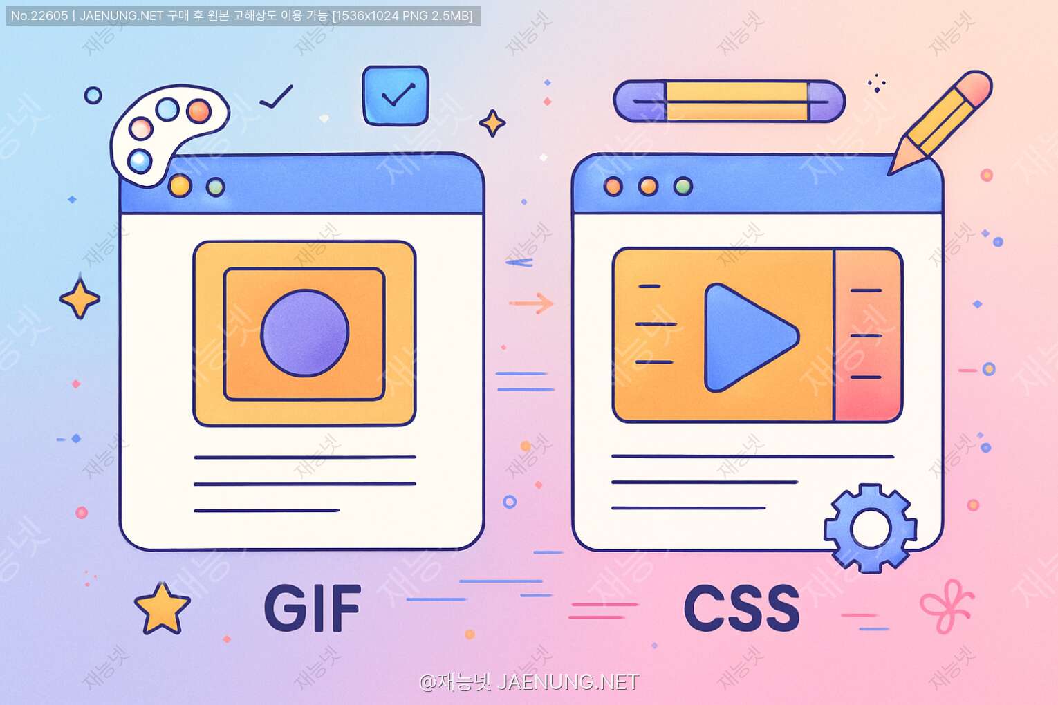 GIF 애니메이션 vs CSS 애니메이션: 웹 디자인의 동적 요소 구현을 위한 최적의 선택은?