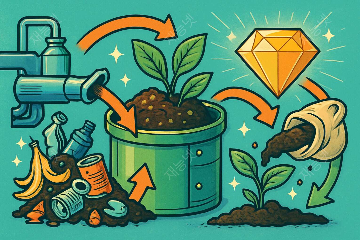 🌱 쓰레기가 보물로 폐기물의 화려한 변신 비료 및 토양개량제 생산을 위한 폐기물 활용 기술 🌱