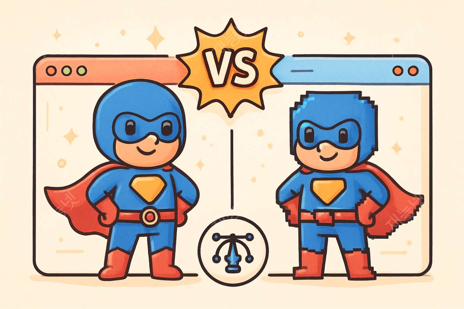 벡터 아이콘 vs 비트맵 아이콘: 당신의 웹을 빛낼 최적의 리소스 선택 가이드