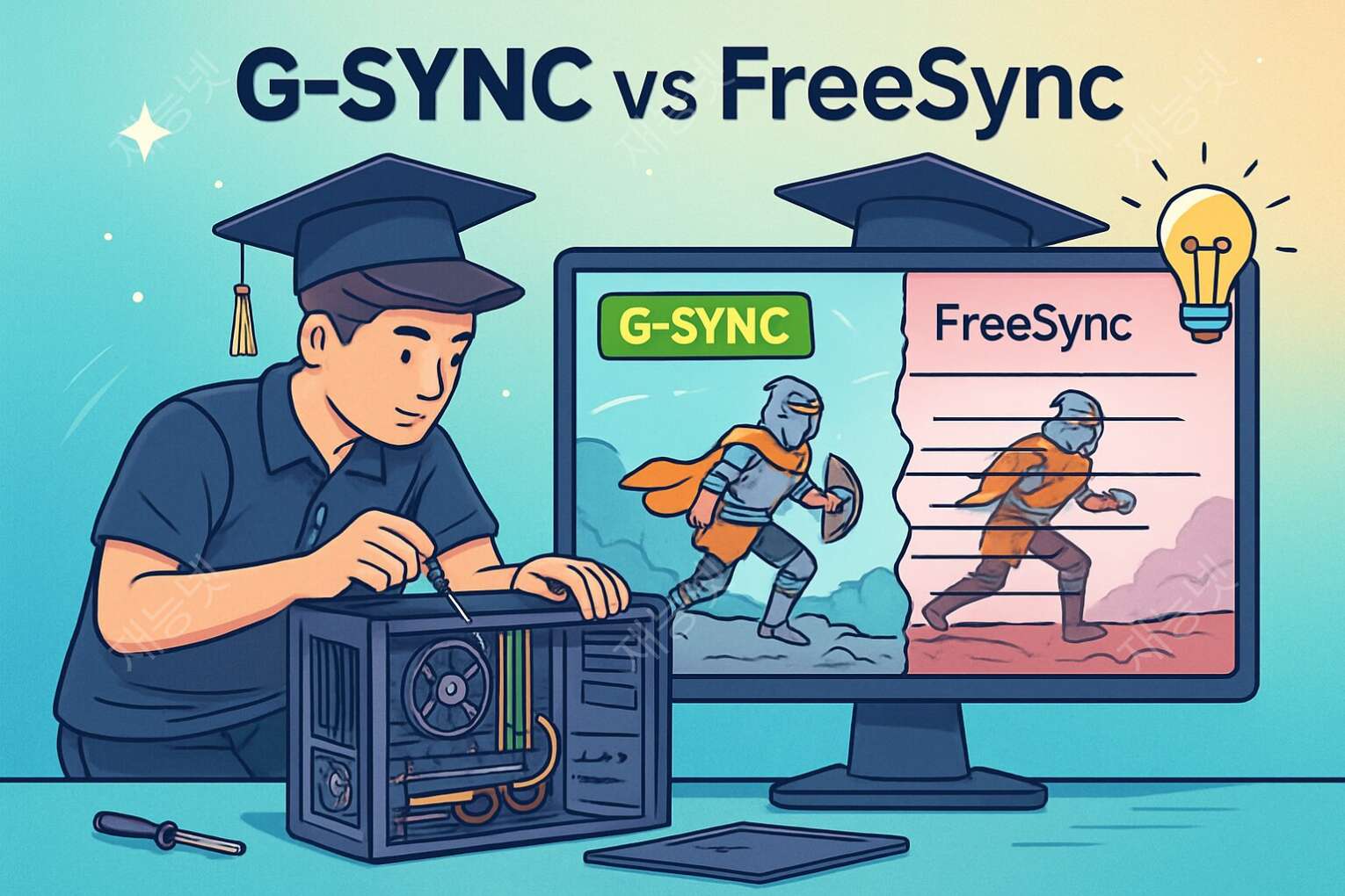 📊 G-Sync vs FreeSync: 화면 찢김 현상, 완벽하게 해결하는 방법 총정리!